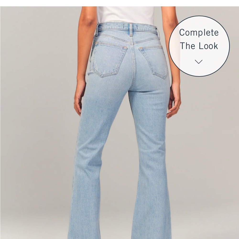 Abercrombie The Vintage Flare High Rise Jean - Gem
